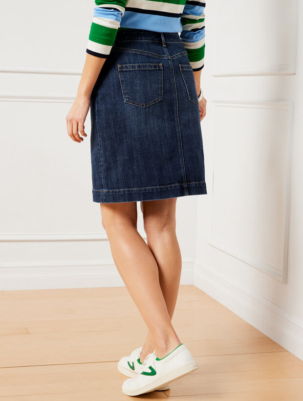 Denim A-Line Skirt - Lagoon Wash | Talbots