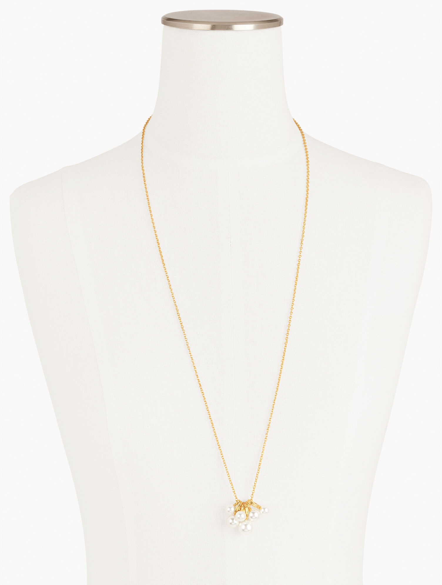 Pearl Cluster Pendant Necklace | Talbots