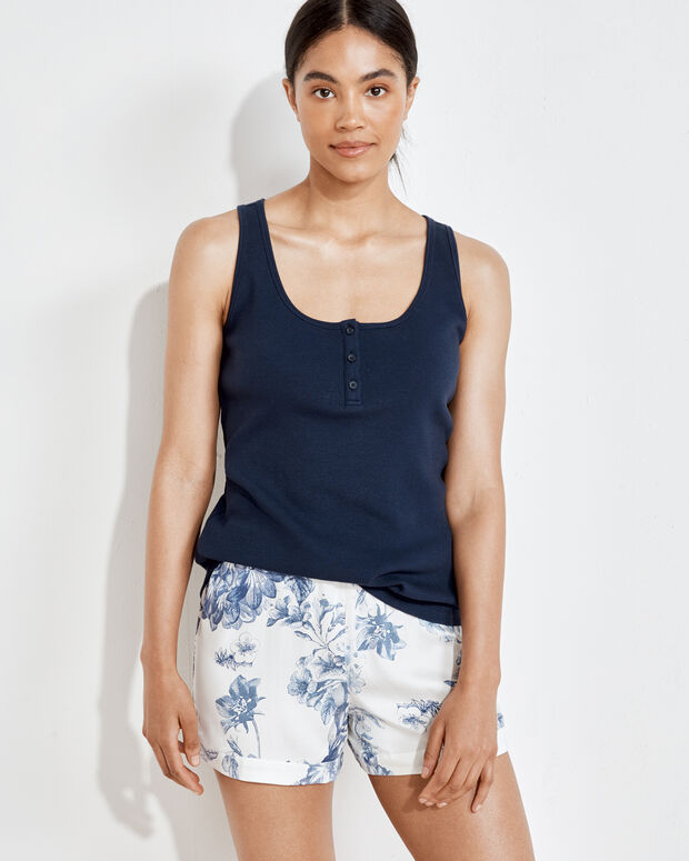 Ribbed Henley Tank | Haven Well Within