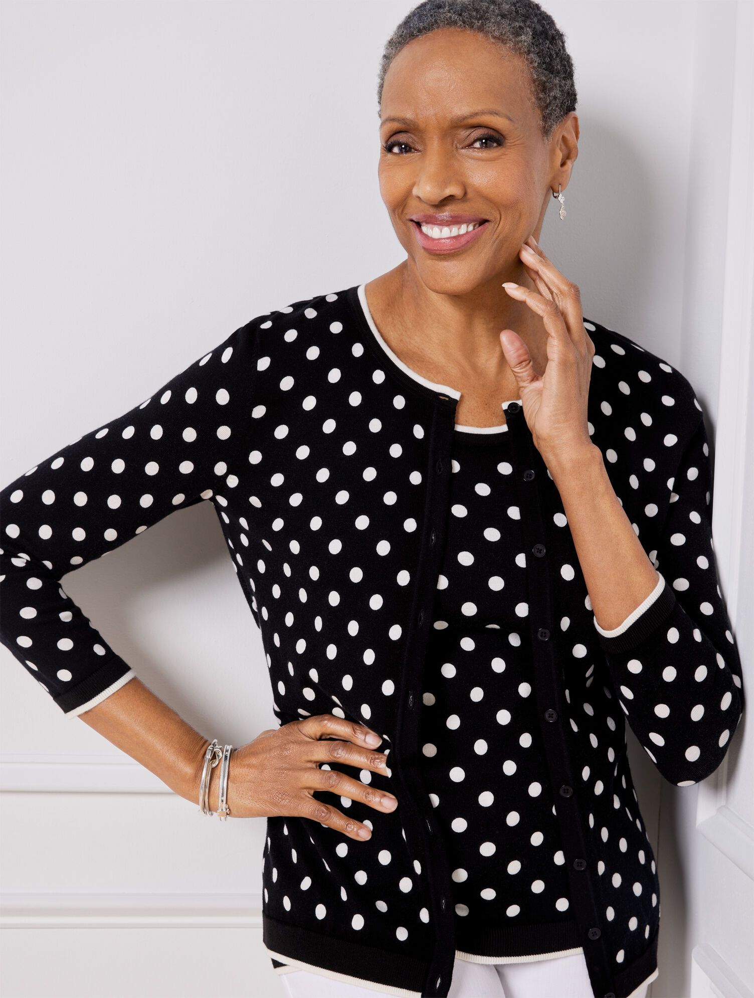 Charming Cardigan - Meadow Dot | Talbots