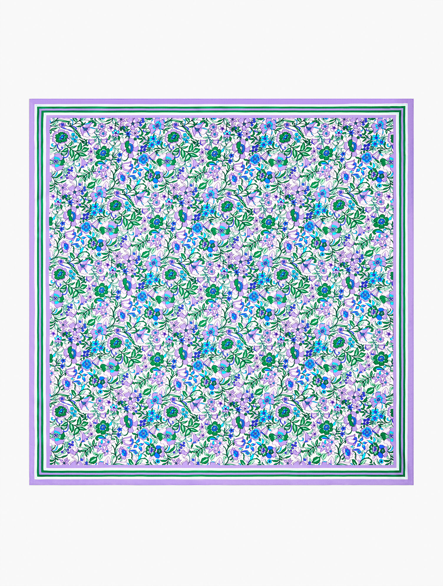 Spring Fleur Silk Square Scarf | Talbots