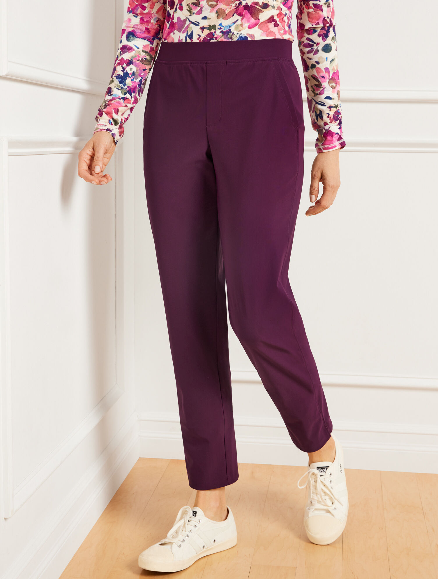 Stretch Jersey Straight Leg Pants | Talbots