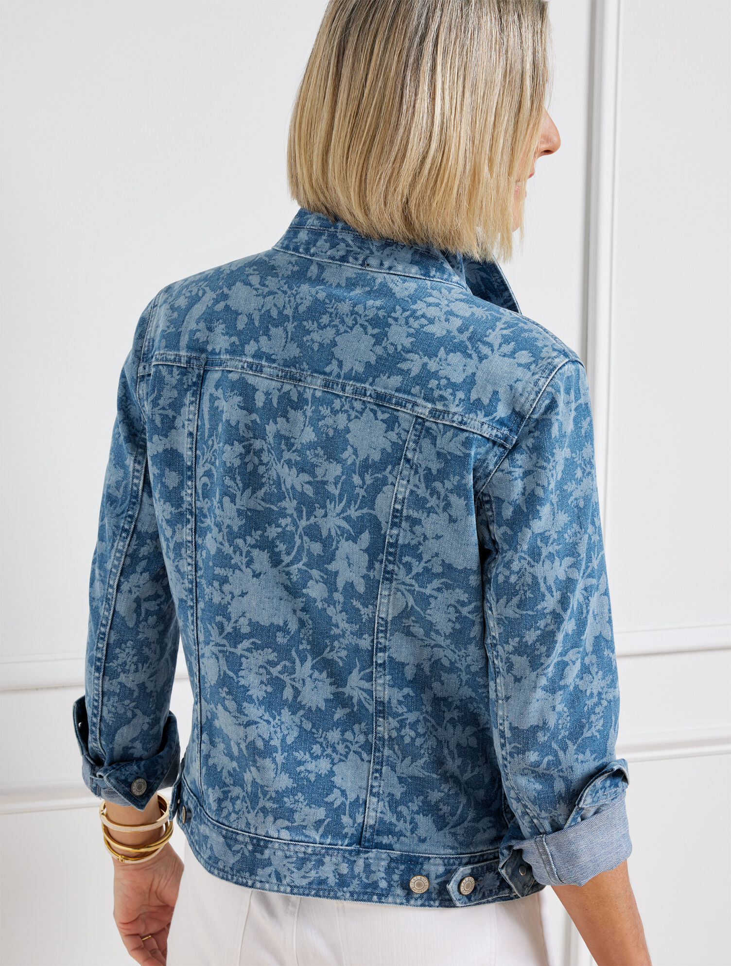 Classic Jean Jacket - Floral Bird | Talbots