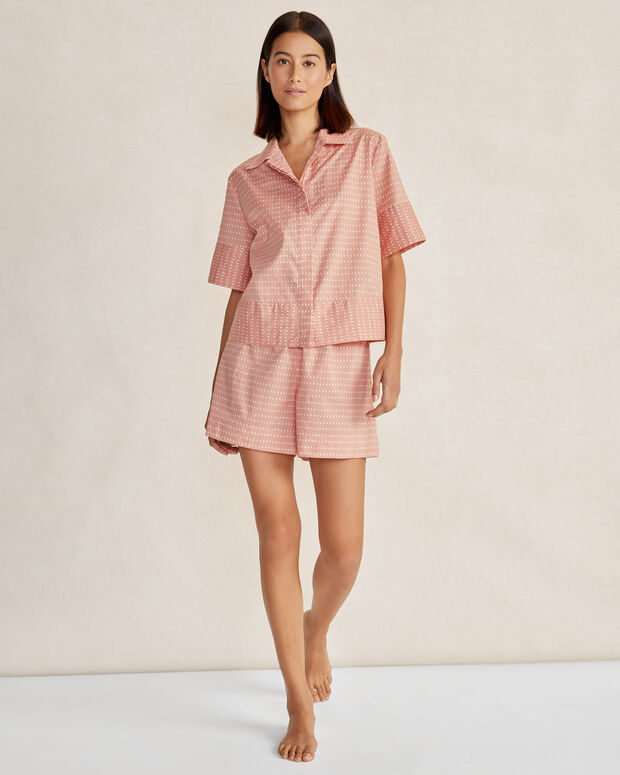 Organic Cotton Poplin Dot Short Sleep Set | Haven Well Within