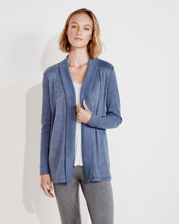 Marled Knit Open Front Cardigan | Talbots