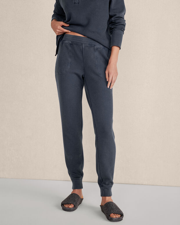 Organic Cotton Garment-Dyed Waffle Knit Joggers | Haven Well Within