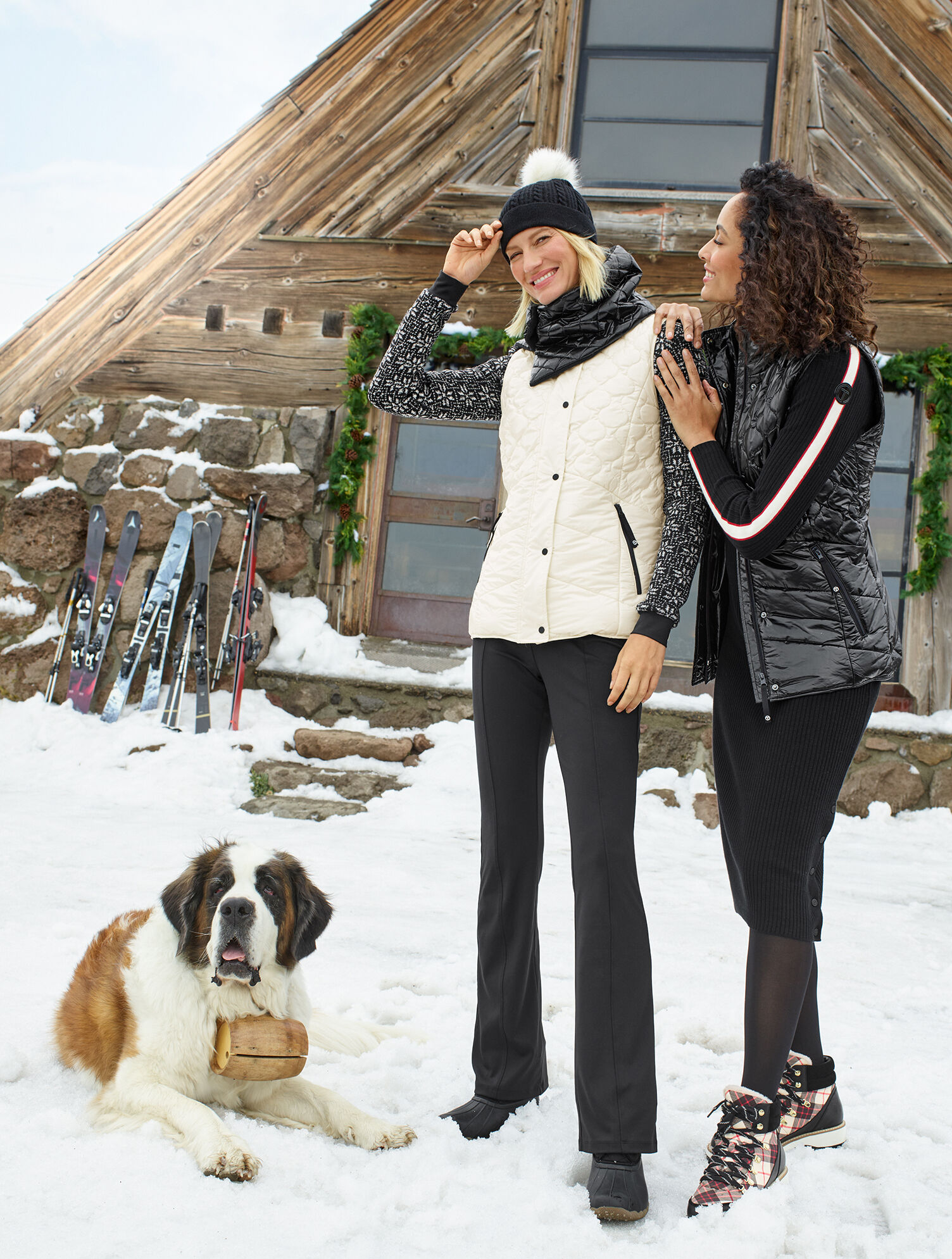 Cozy Woven Trim Jacket - Geo Snowflake | Talbots