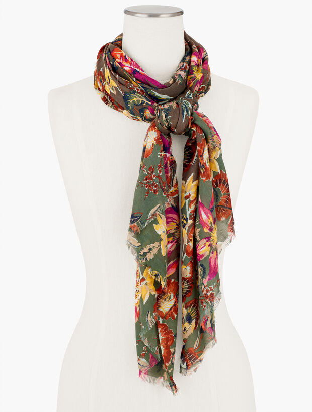 Splendid Floral Oblong Scarf | Talbots