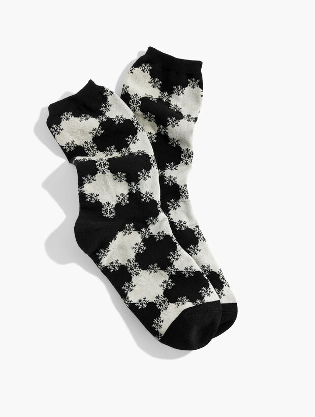 Snowflake Argyle Trouser Socks | Talbots