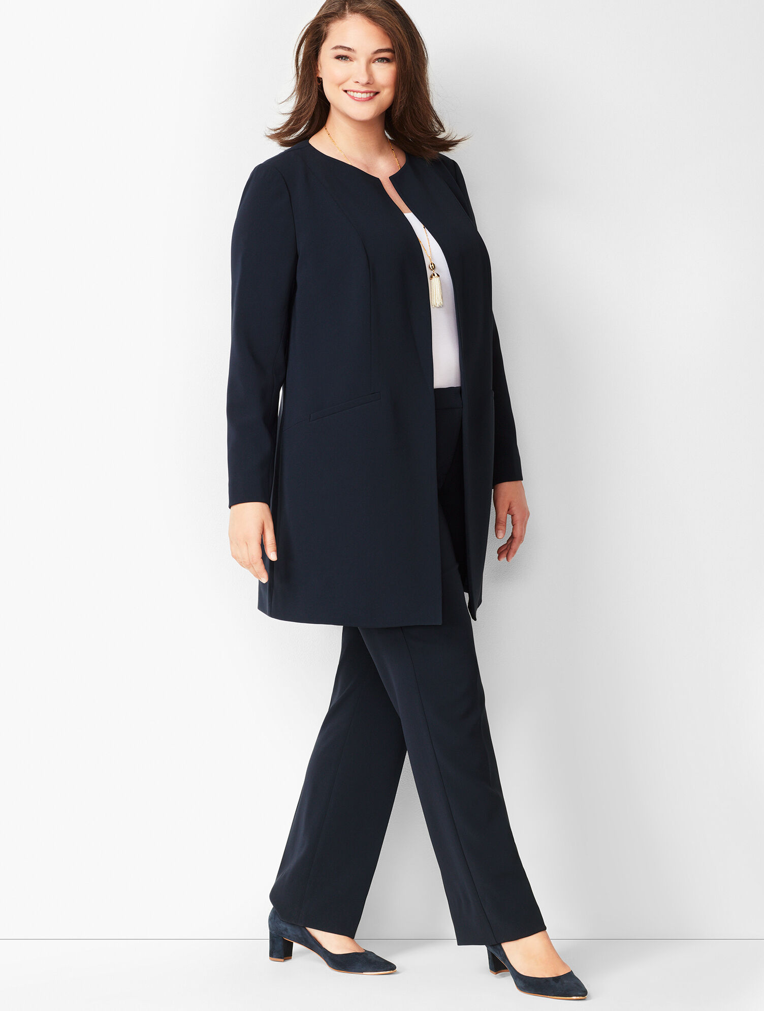 Easy Travel Open-Front Topper | Talbots