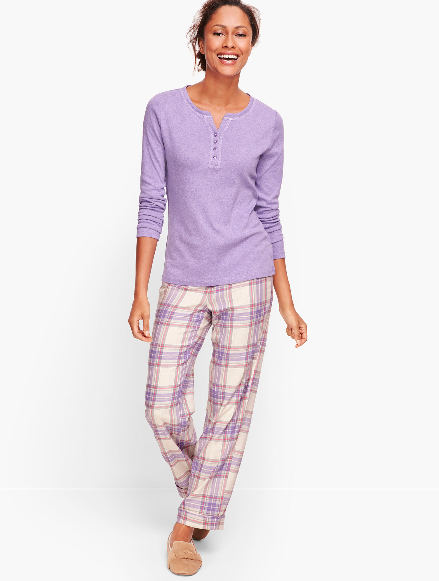 Pajama Set - Brushed Plaid | Talbots