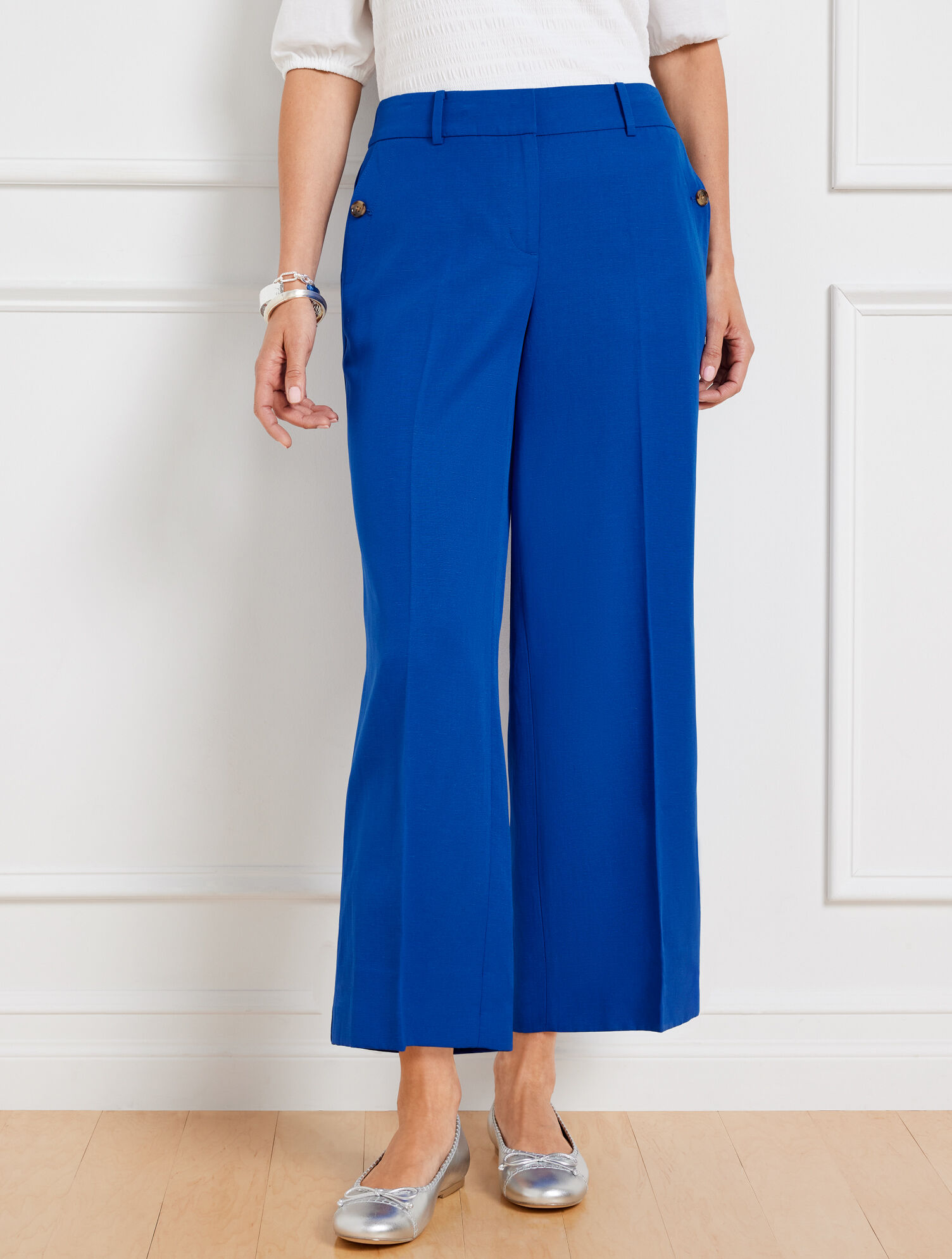 Super Easy Wide Crop Pants | Talbots