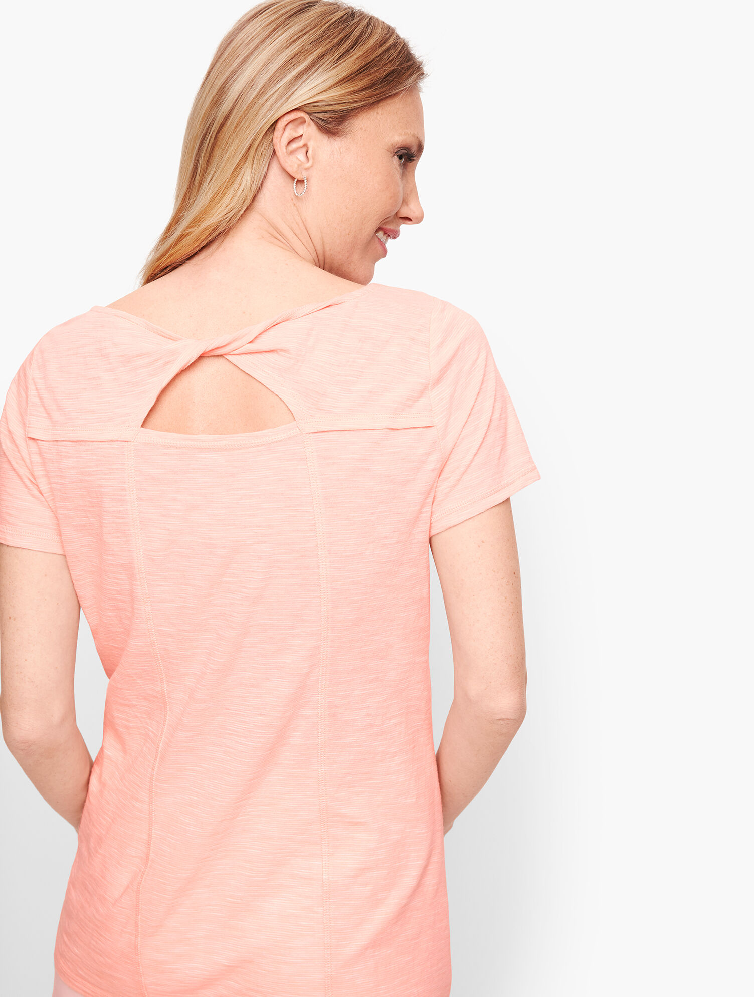 Twist Back Jersey Tee | Talbots