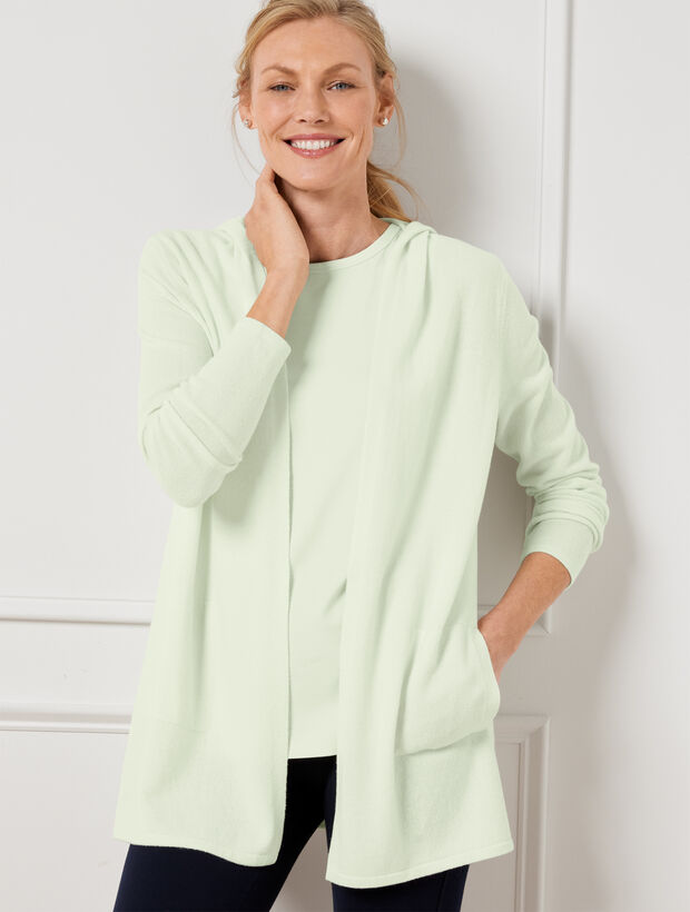 Flyaway Cashmere Hooded Sweater | Talbots