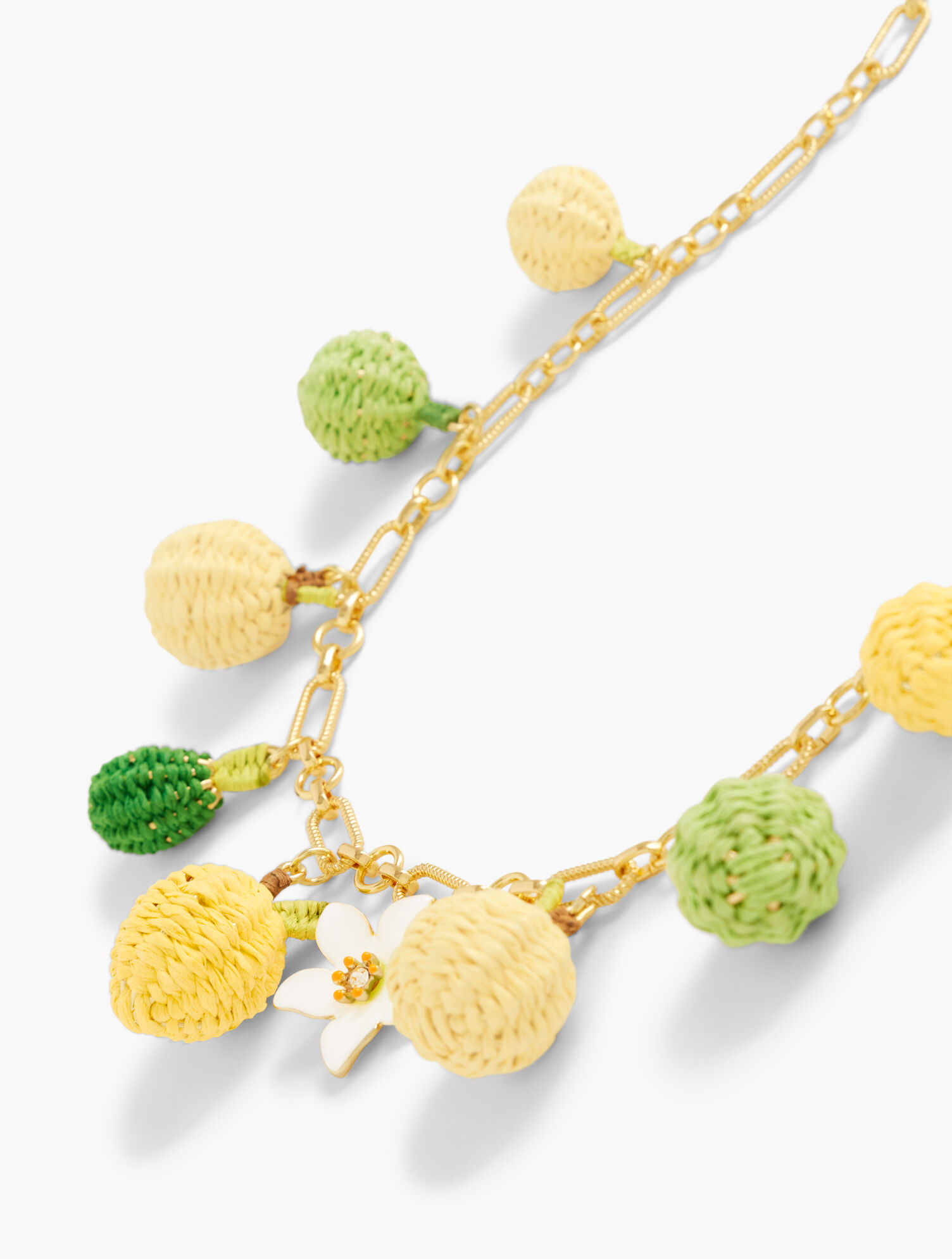 Lemon Charm Statement Necklace | Talbots