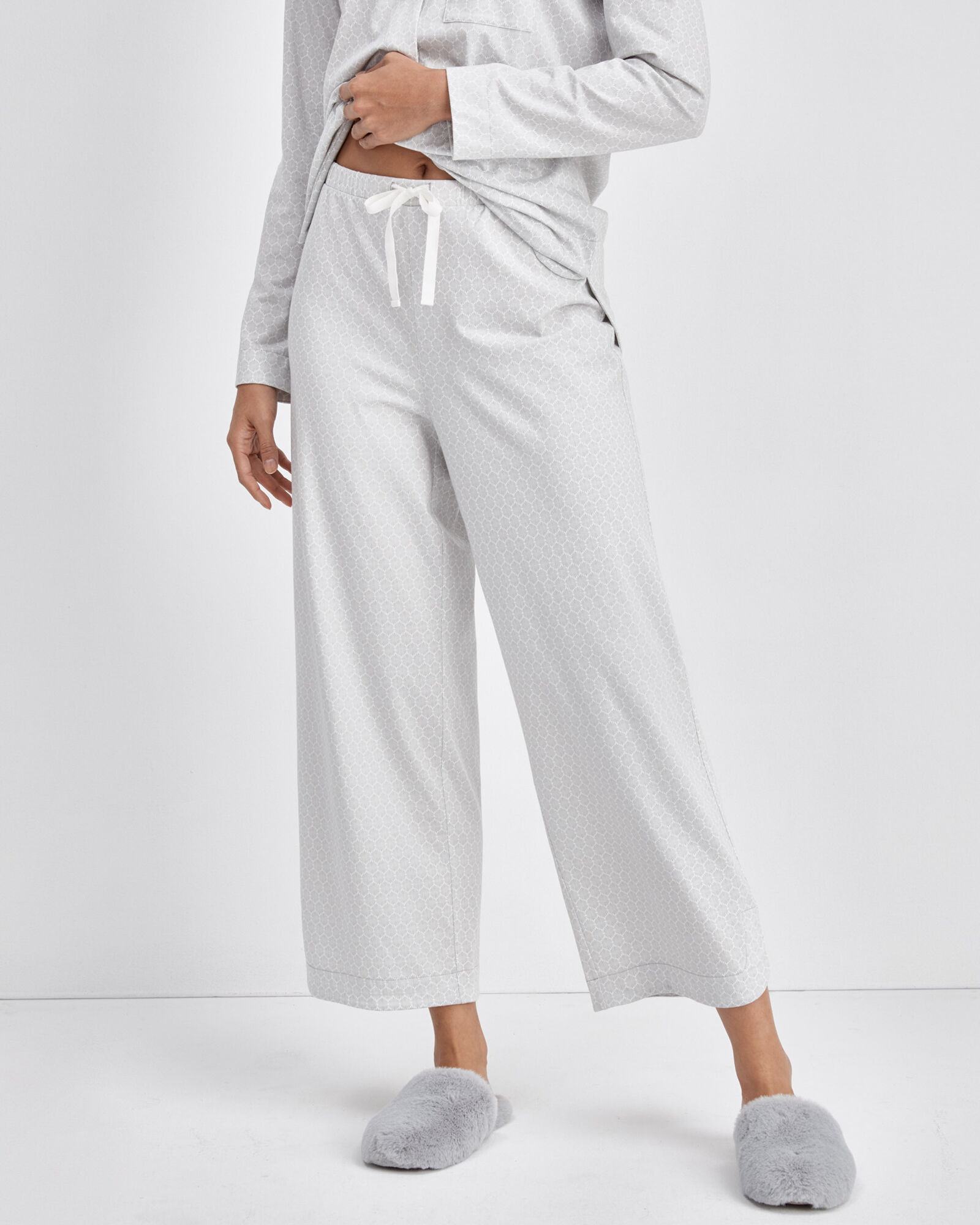 Organic Cotton Jersey Scallop Print Pajama Pants | Haven Well Within