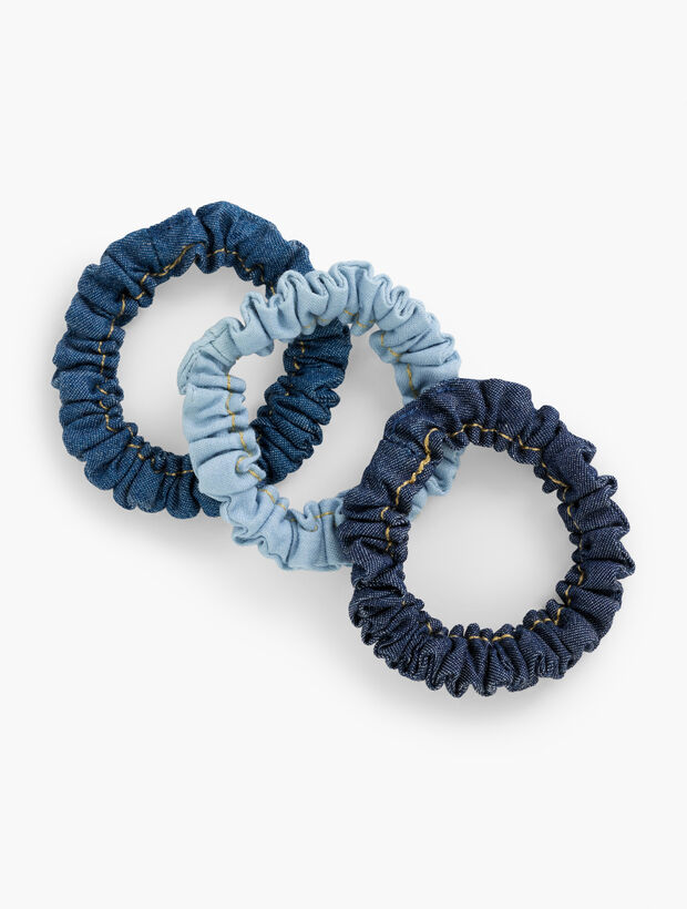 Chambray Scrunchie Set of 3 | Talbots
