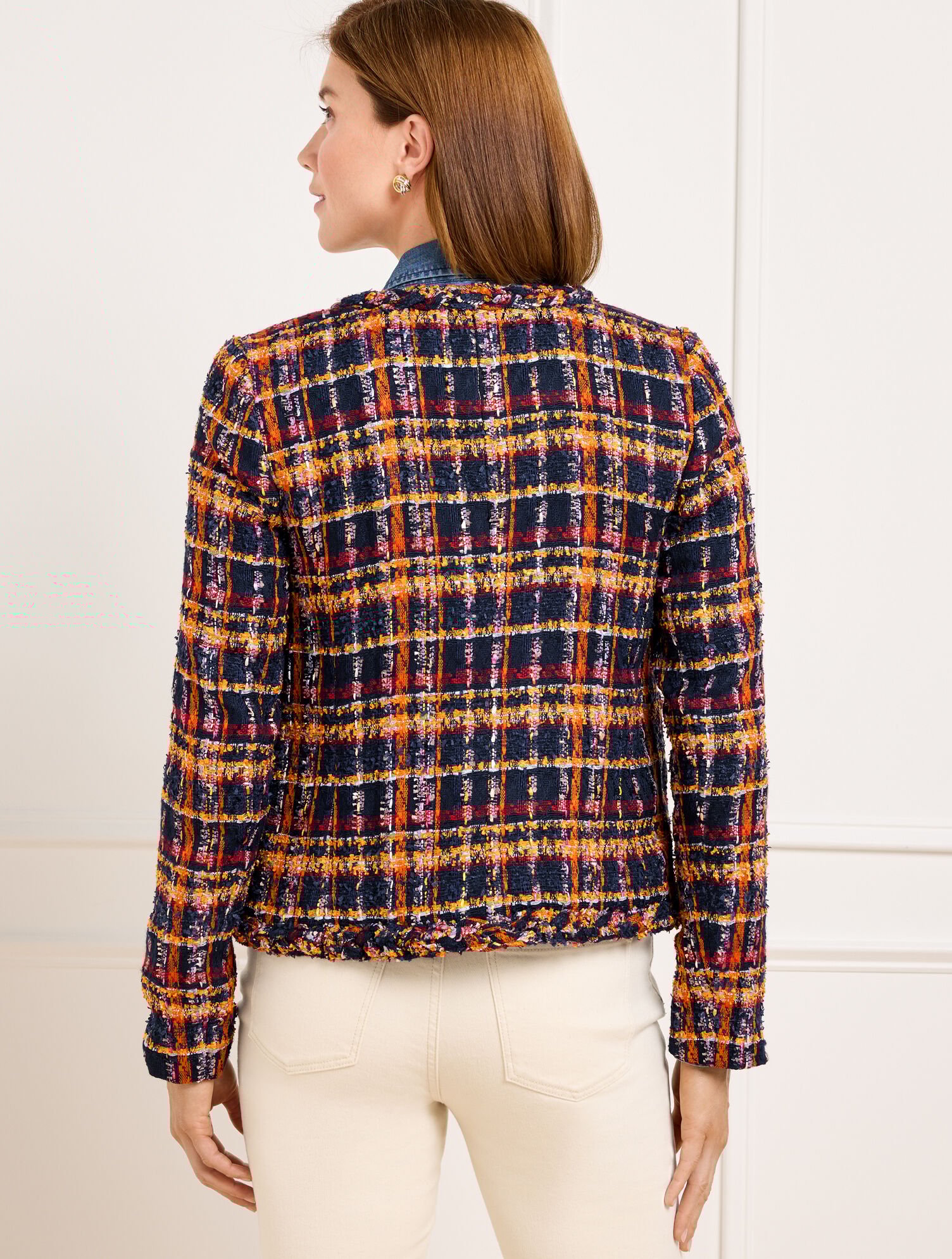 Tweed Jacket - Sunflower Plaid | Talbots
