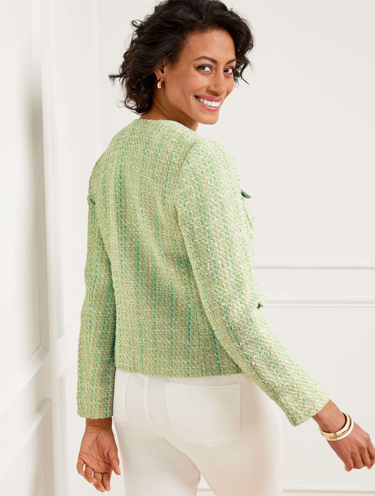 Tulip Patch Tweed Jacket | Talbots