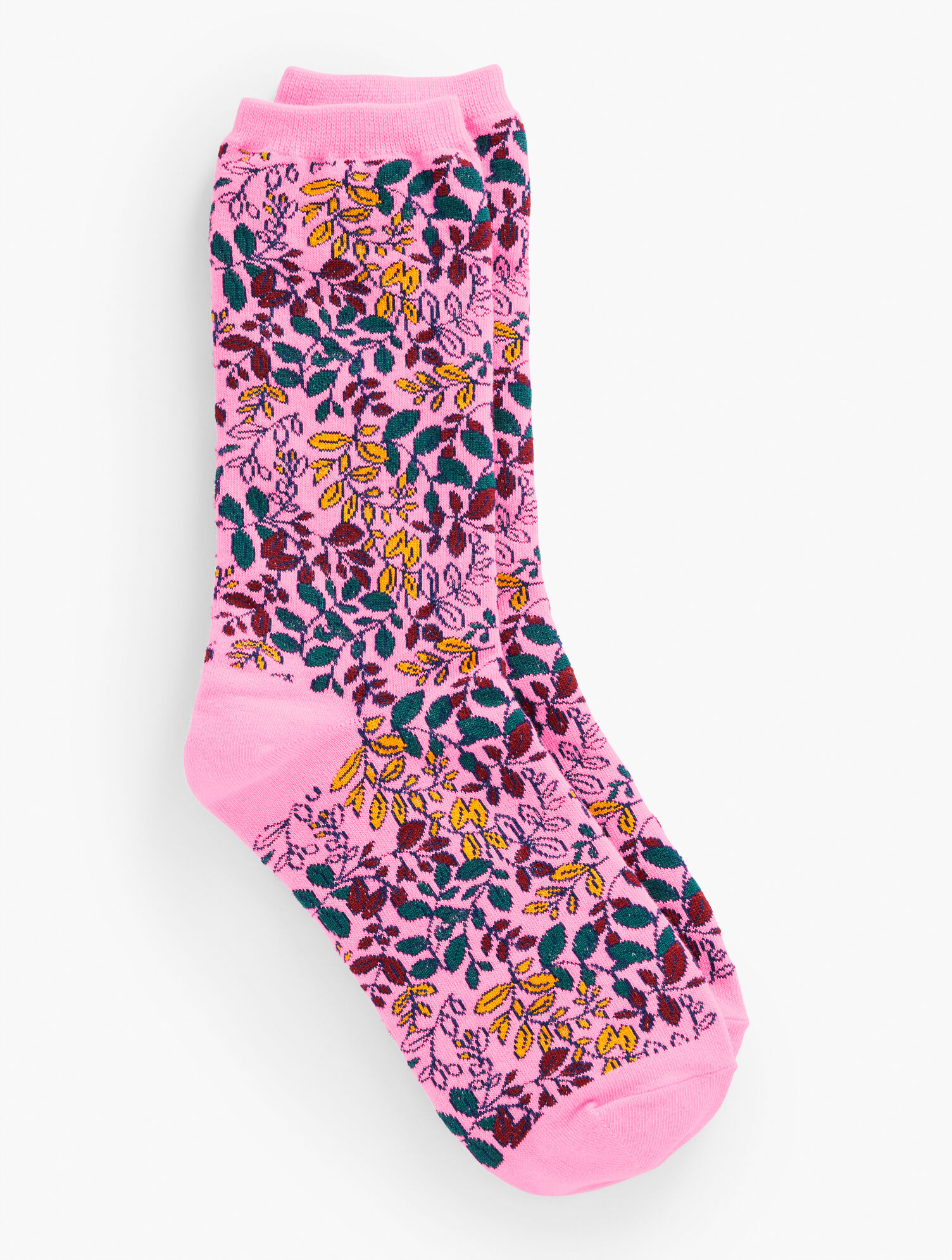 Gathered Leaves Trouser Socks | Talbots