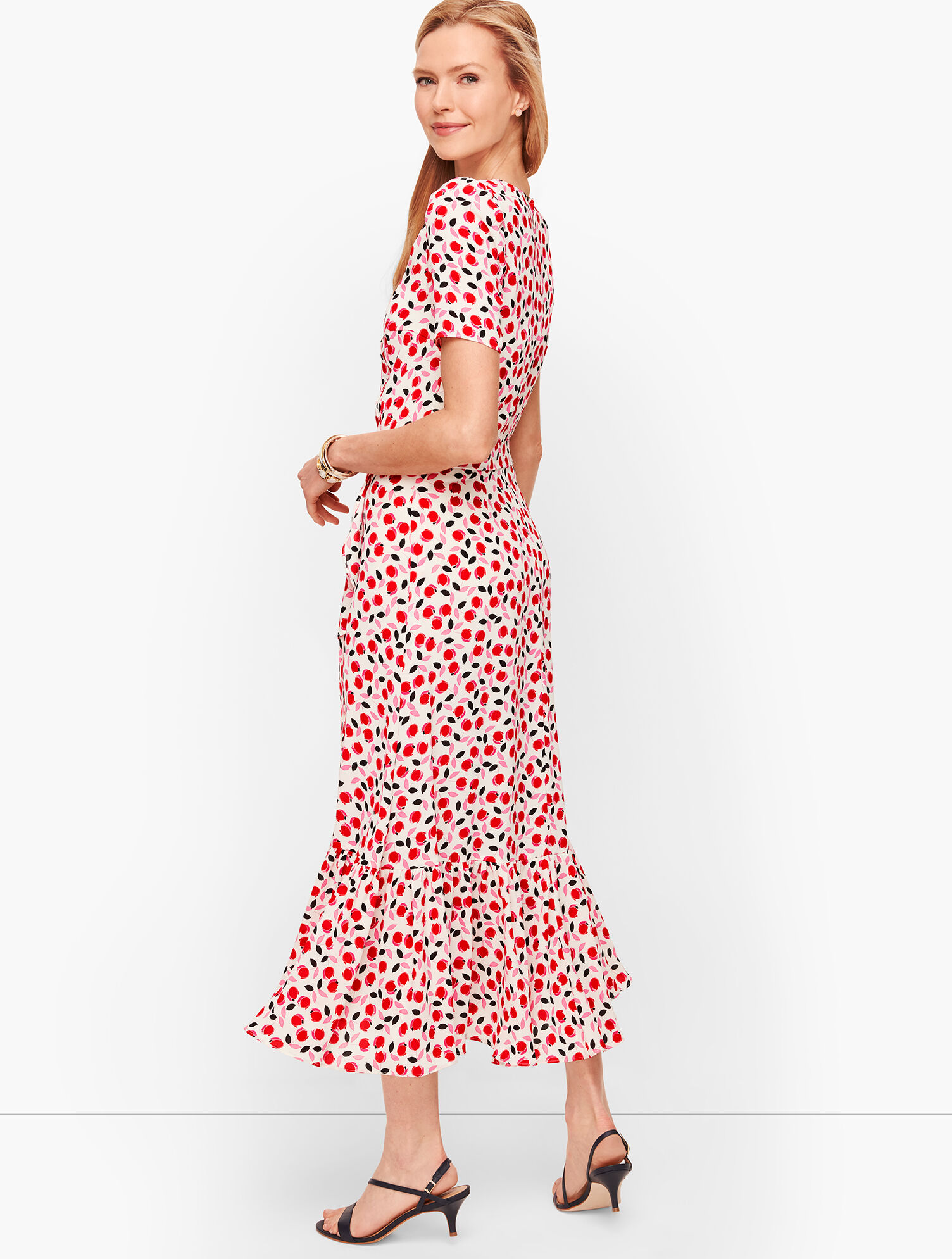Cascade Wrap Dress - Floral | Talbots