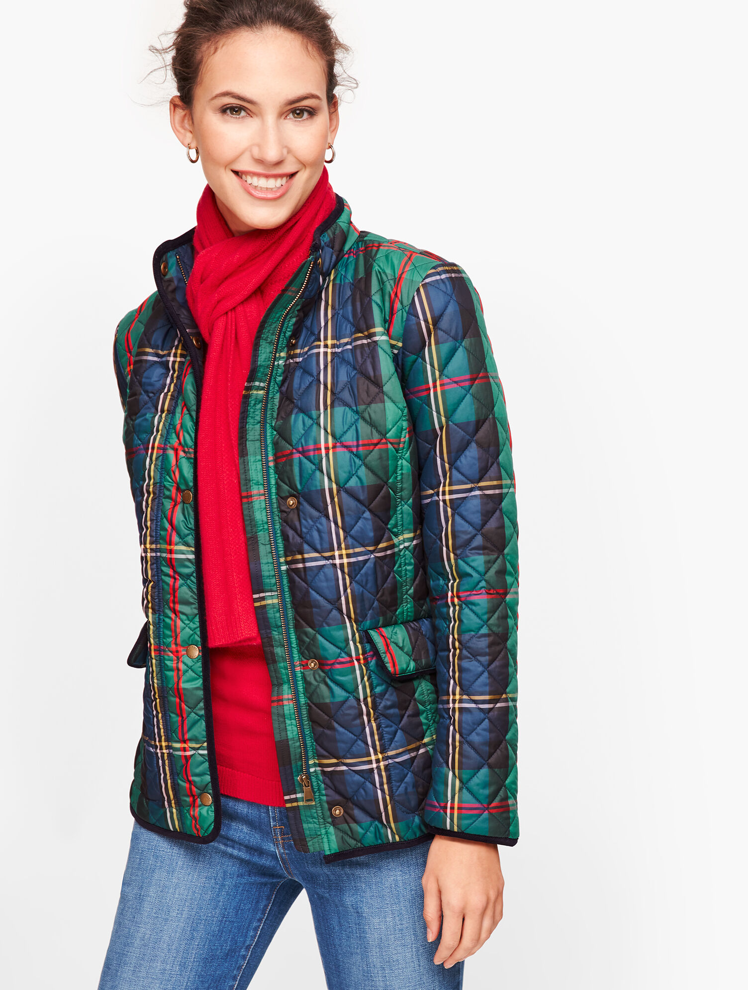 diamond quilted pattern jacket