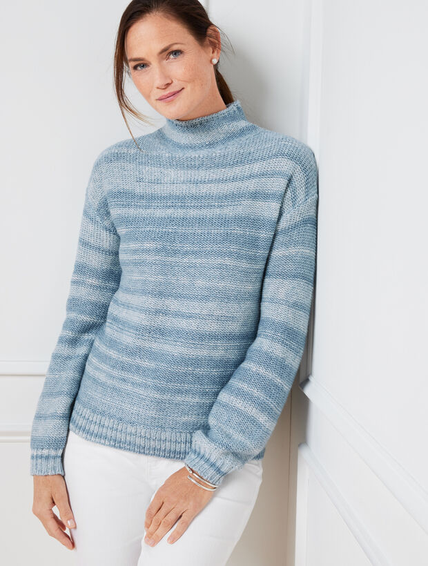 Funnel Neck Pullover - Tonal Space Dye | Talbots