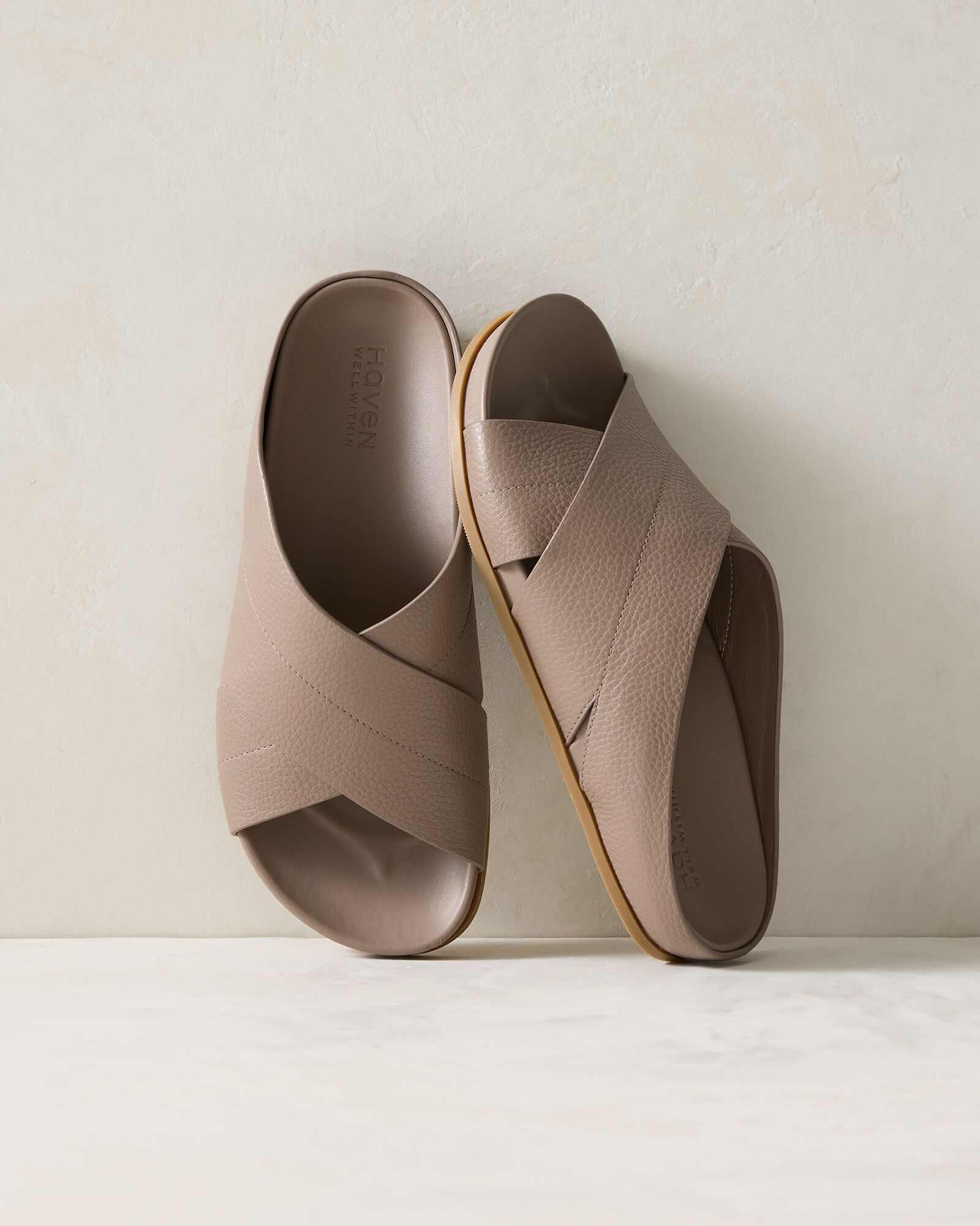 Leather Criss-Cross Sandals | Haven Well Within
