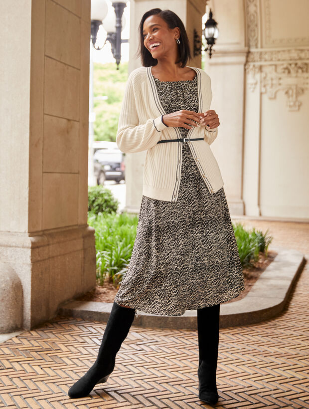 V-Neck Cardigan - Tipped | Talbots