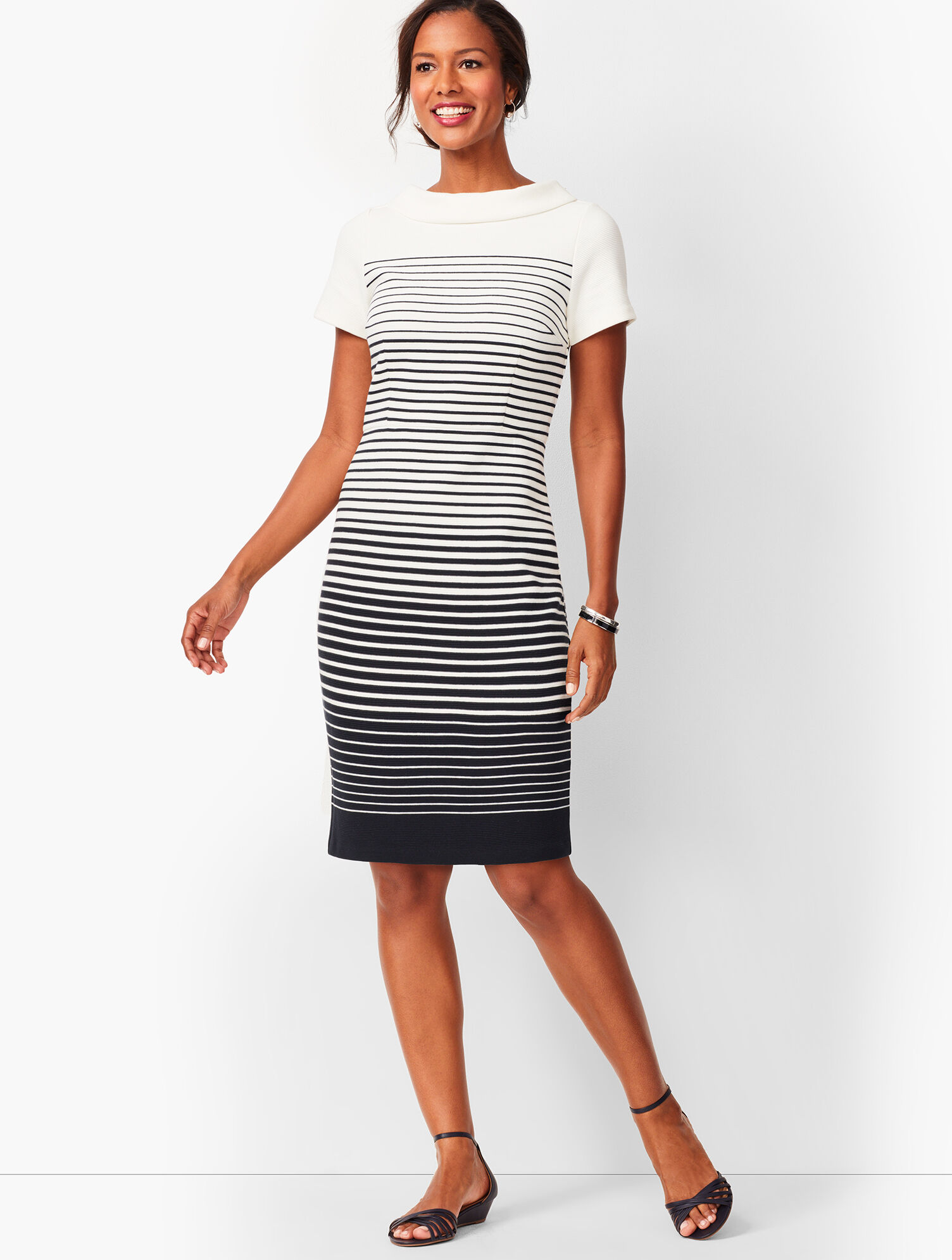 Ottoman Ombré Sheath Dress | Talbots