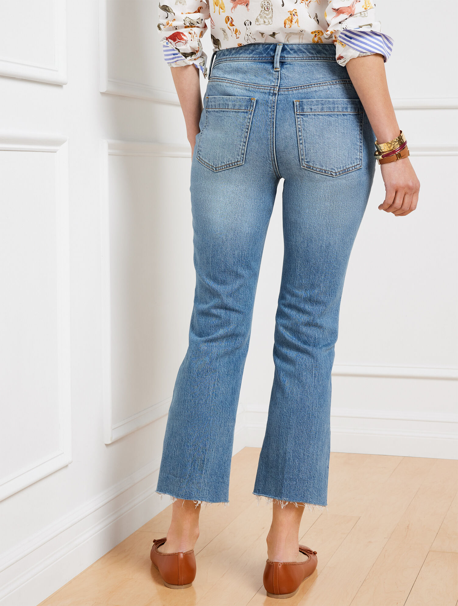Demi Boot Crop Jeans - Calypso Wash | Talbots