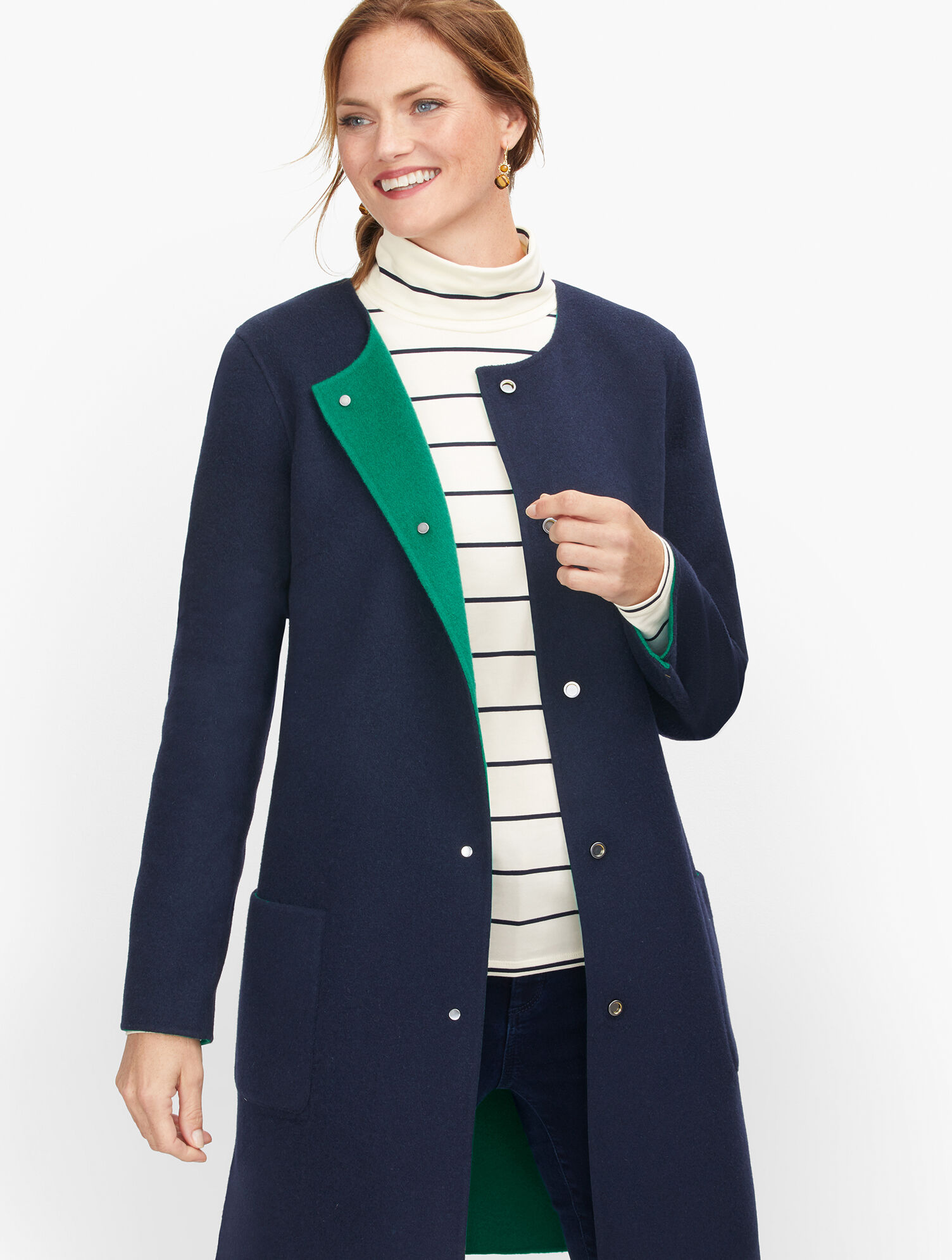 reversible long coat