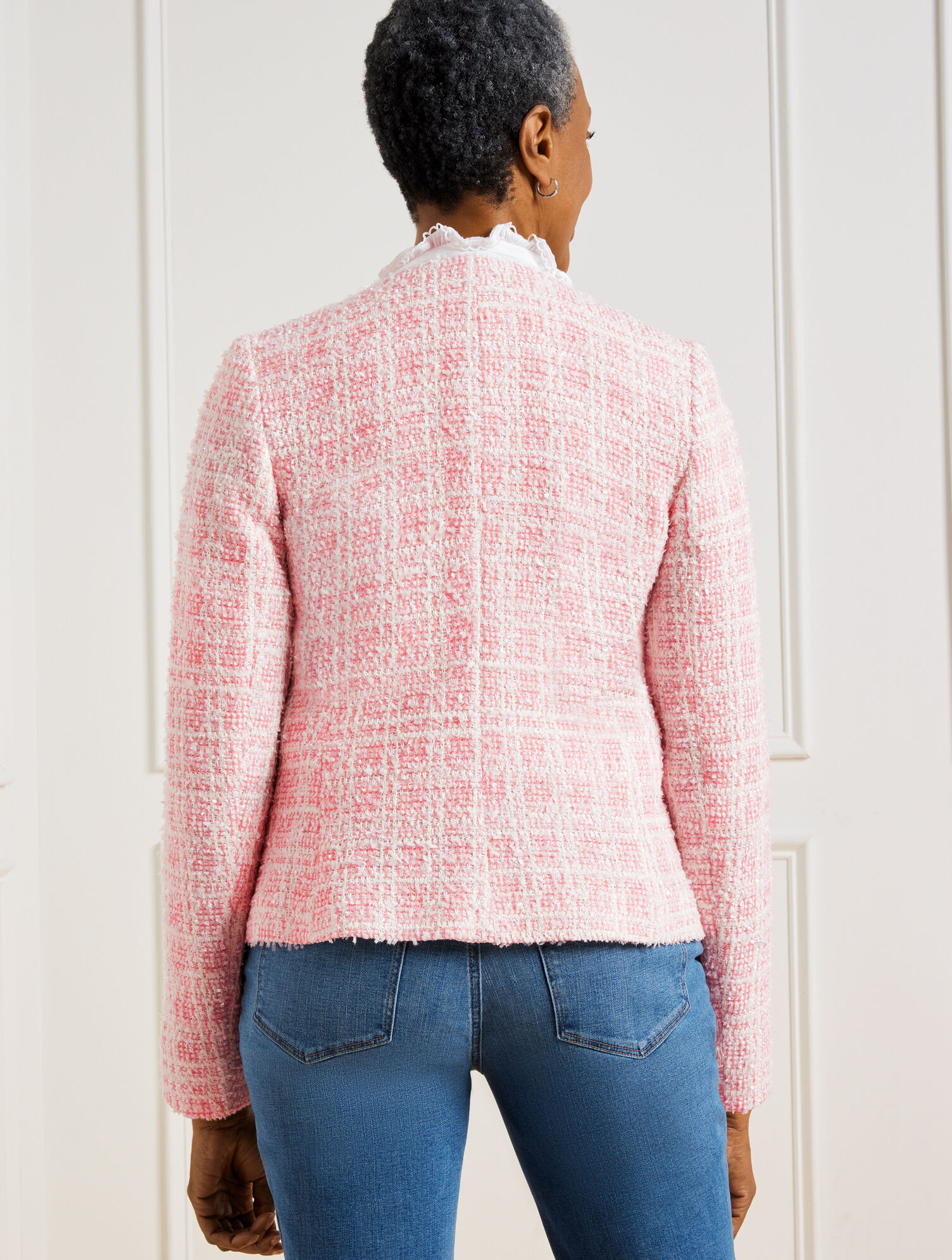 Windowpane Tweed Jacket | Talbots