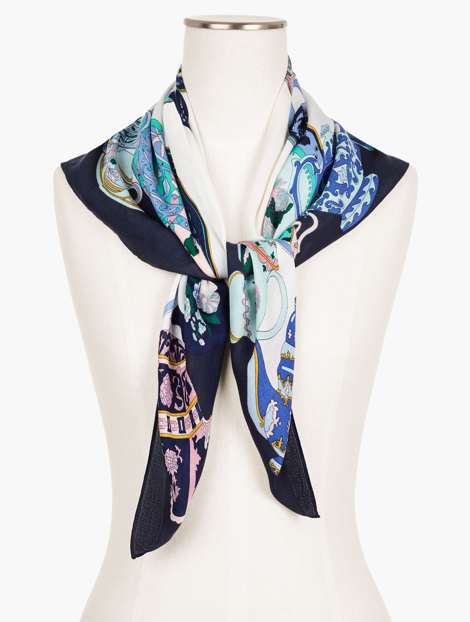 Pure Silk Teapot Scarf | Talbots