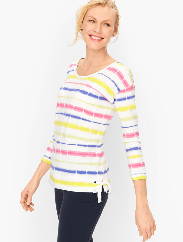 Cotton Tie Dye Tee | Talbots