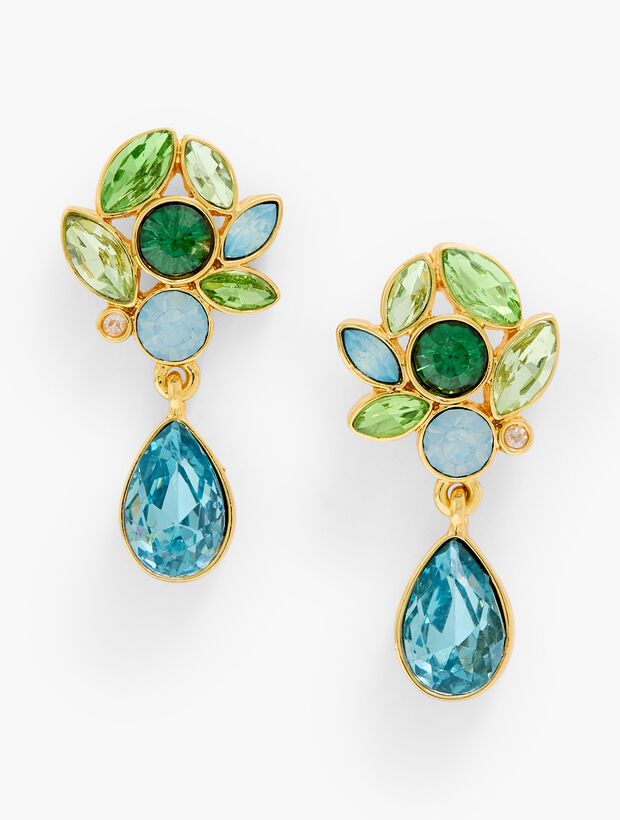 Sparkling Petal Drop Earrings | Talbots