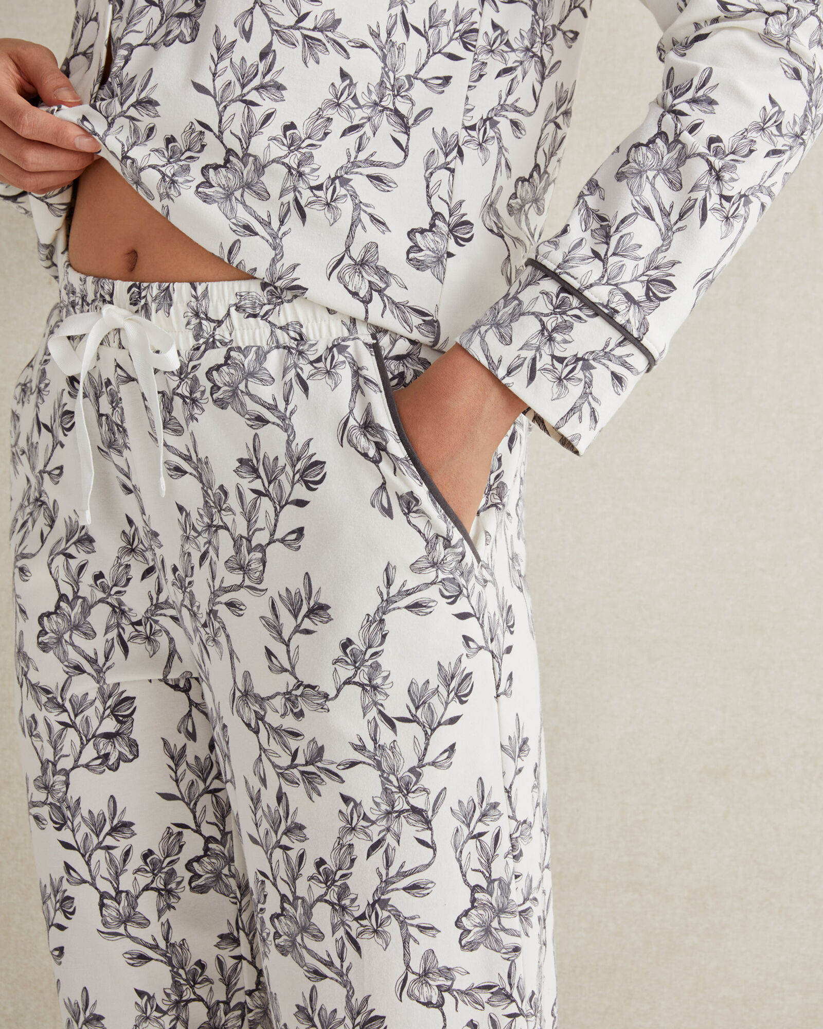 Organic Cotton Jersey Magnolia Pajama Pants | Haven Well Within