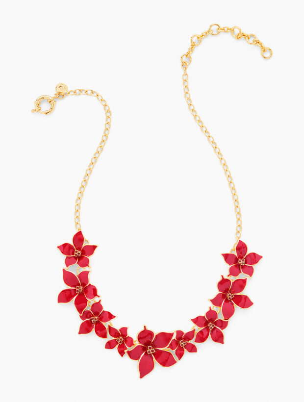 Poinsettia Statement Necklace | Talbots