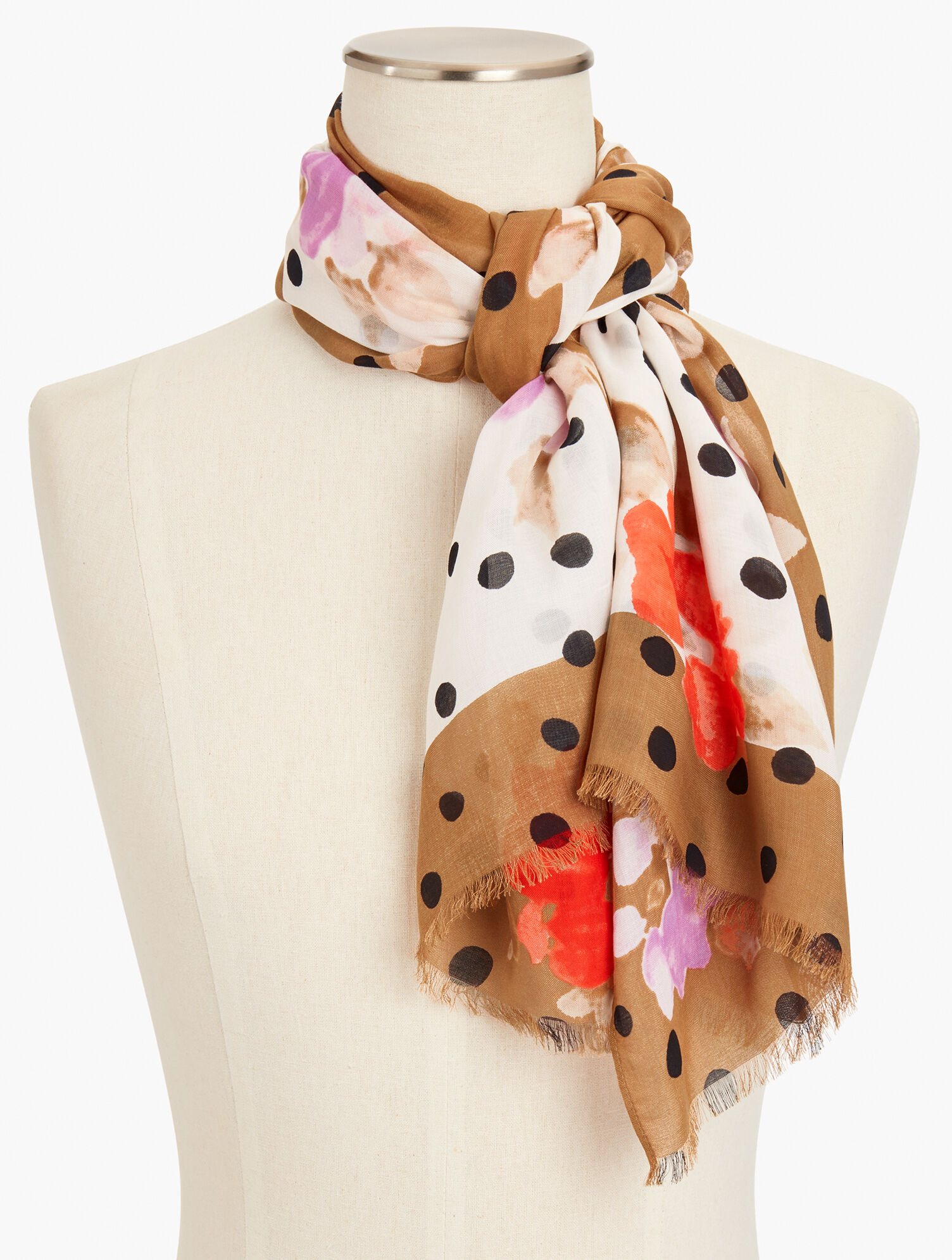 Dotted Bouquet Scarf | Talbots