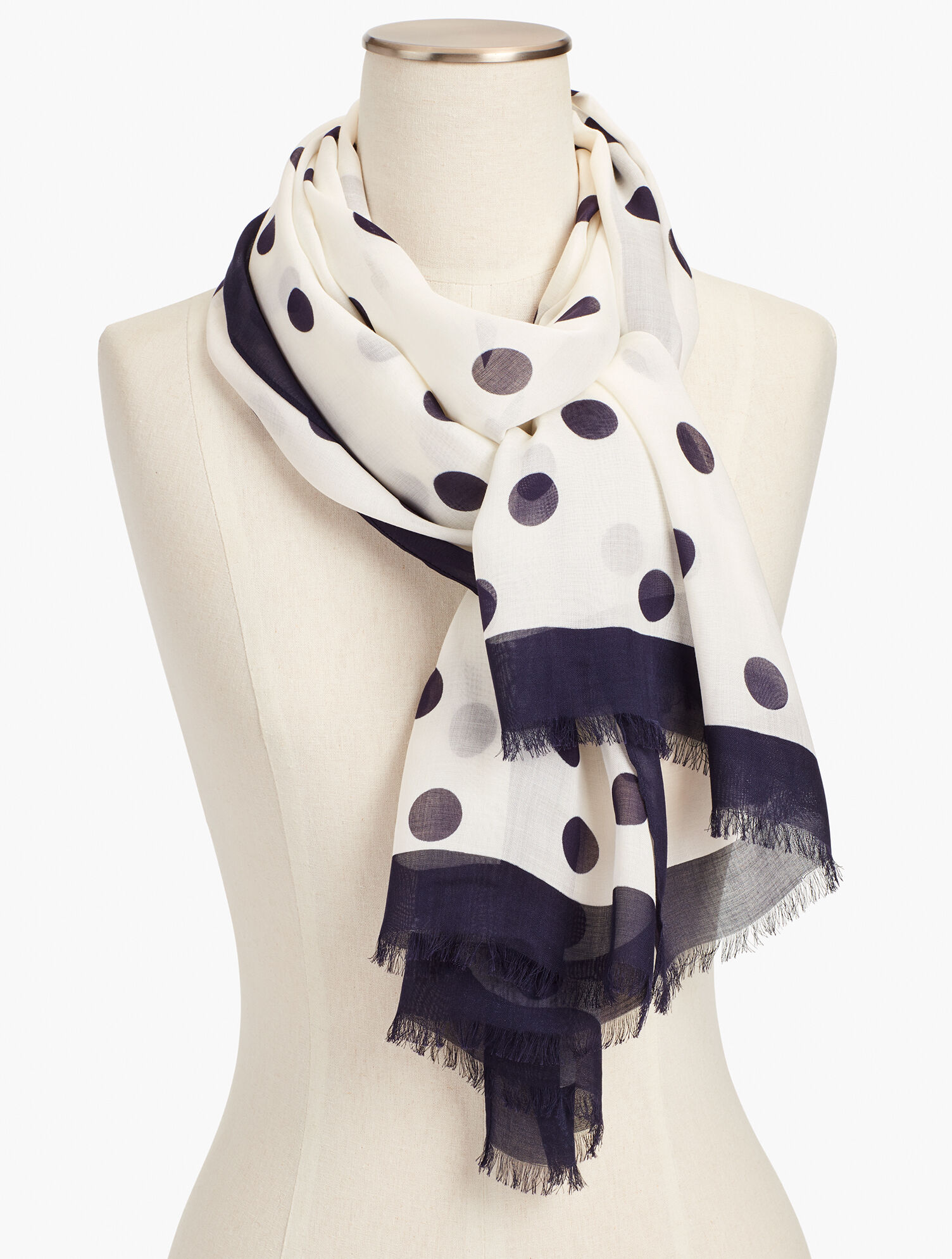 Dotted Border Scarf | Talbots