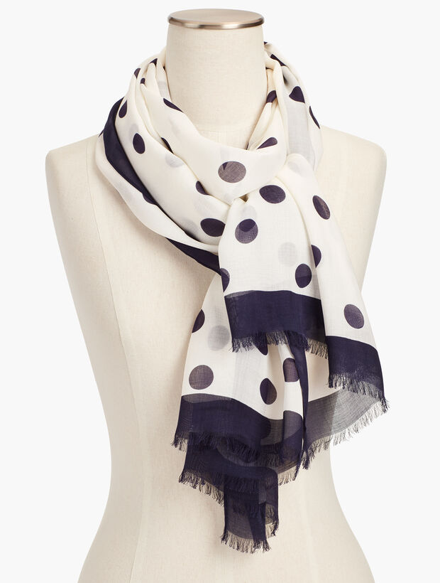 Dotted Border Scarf | Talbots