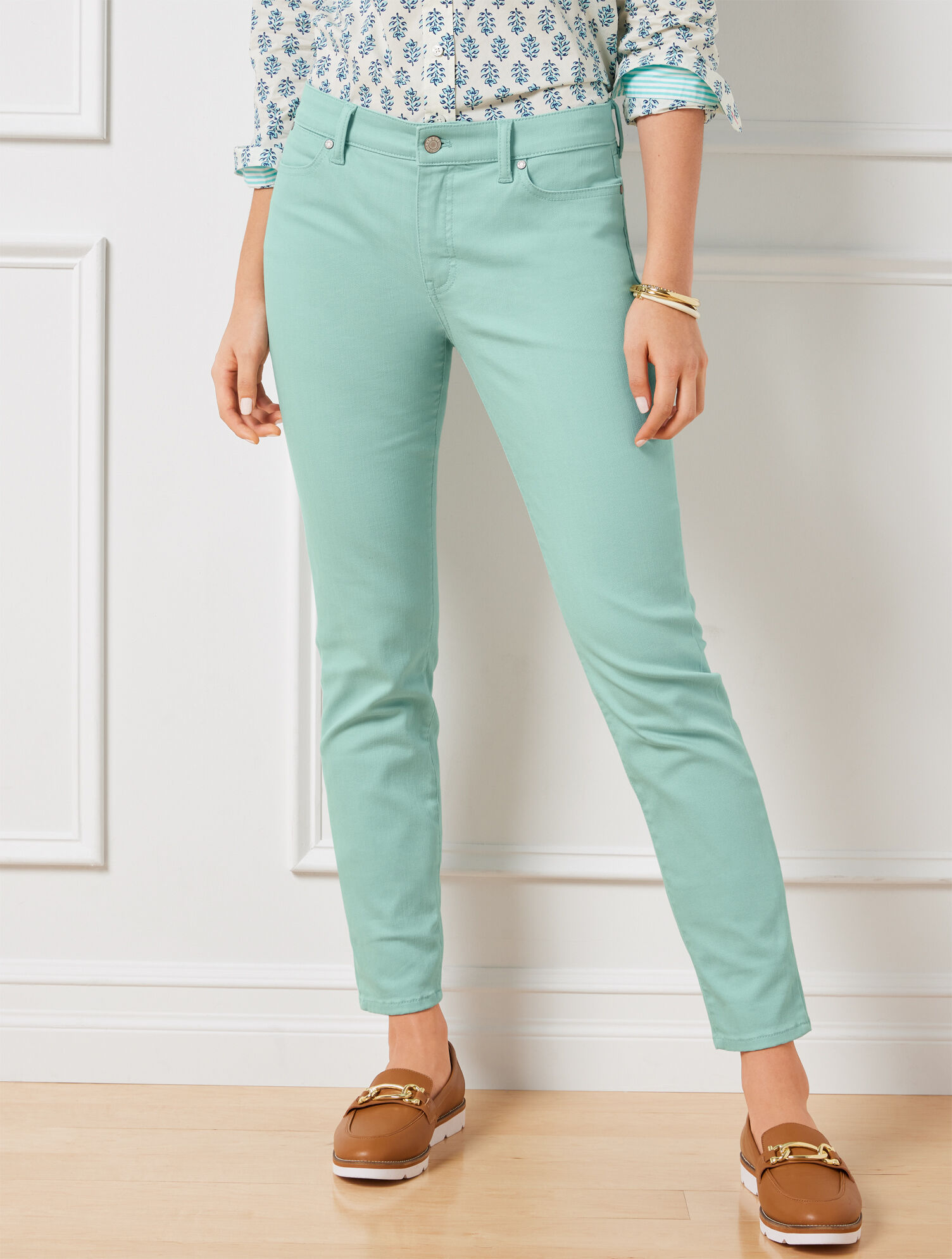 Slim Ankle Jeans - Cool Mint | Talbots