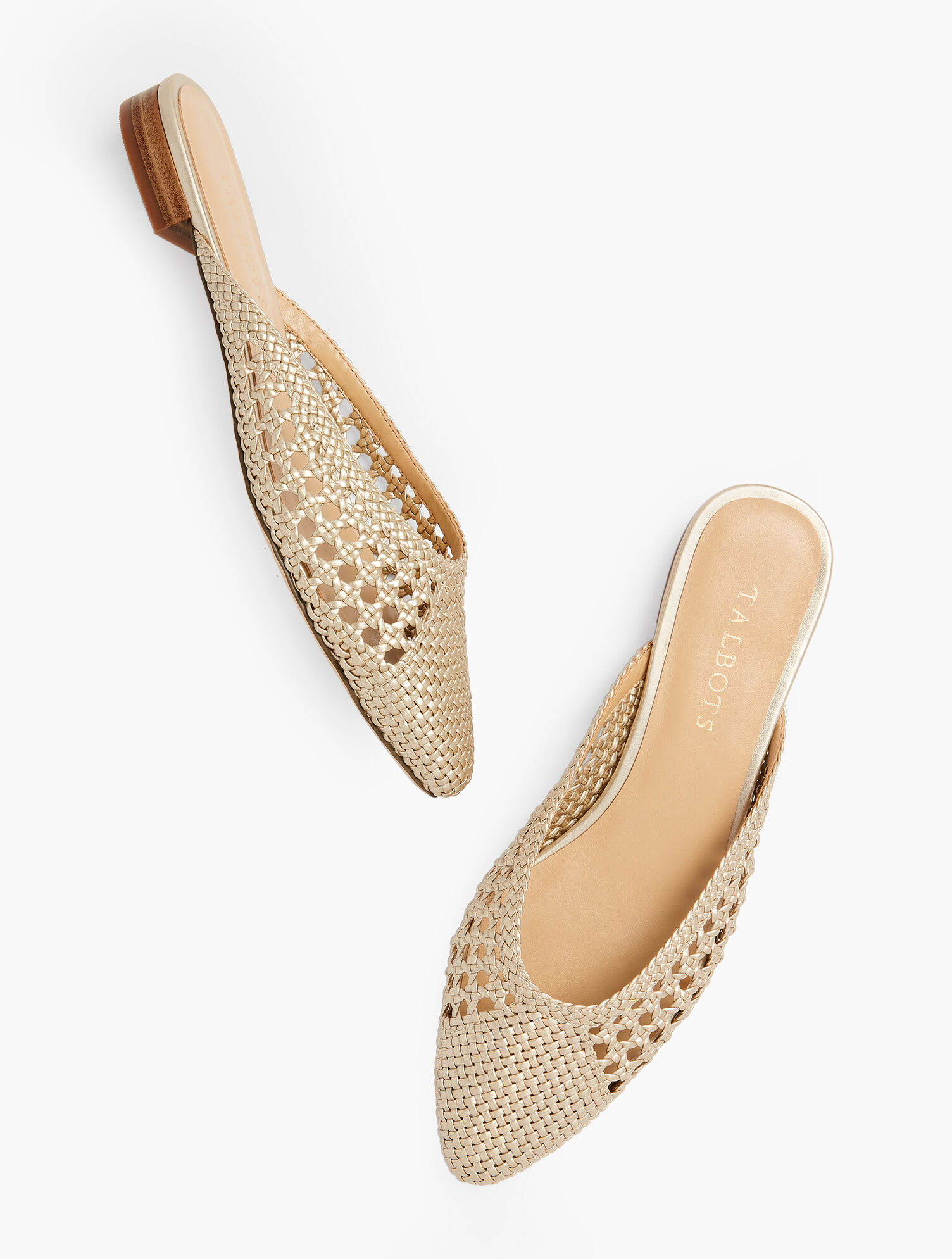 Edison Woven Mules - Metallic | Talbots