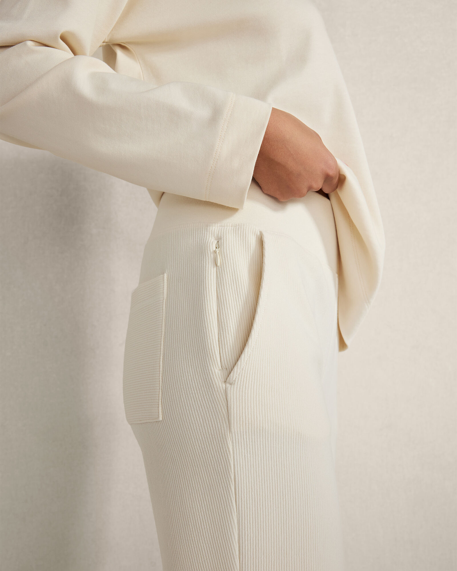 Organic Cotton Ottoman Rib Pants | Haven Well Within