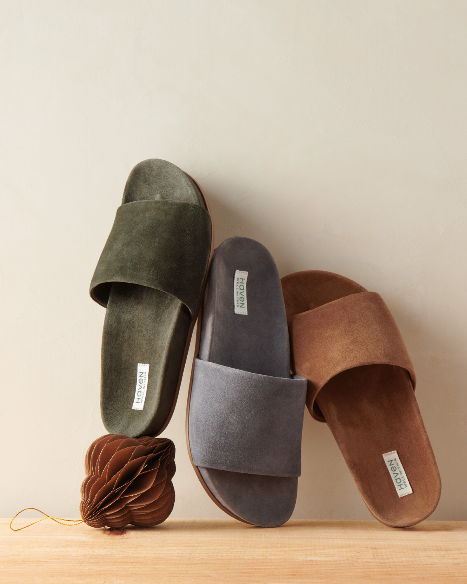 Suede Slides | Haven Well Within
