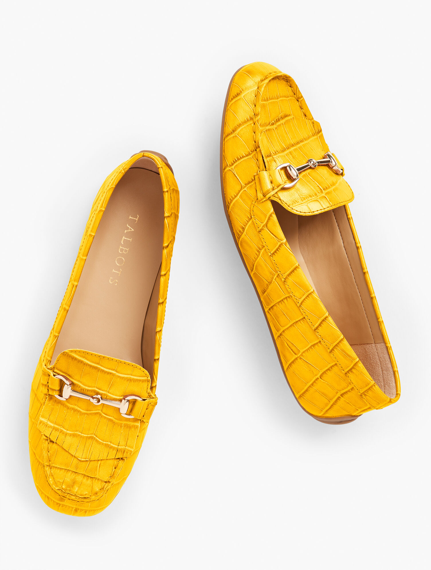 Everson Horsebit Embossed Leather Driving Moccasins | Talbots