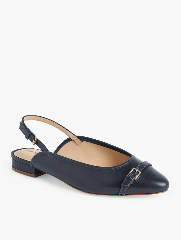 Talbots Edison Soft Nappa Slingback Flats | Hamilton Place