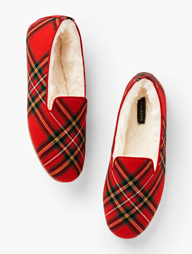 Dancer Plaid Slippers | Talbots