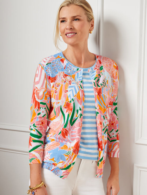 Charming Cardigan - Marvelous Floral | Talbots