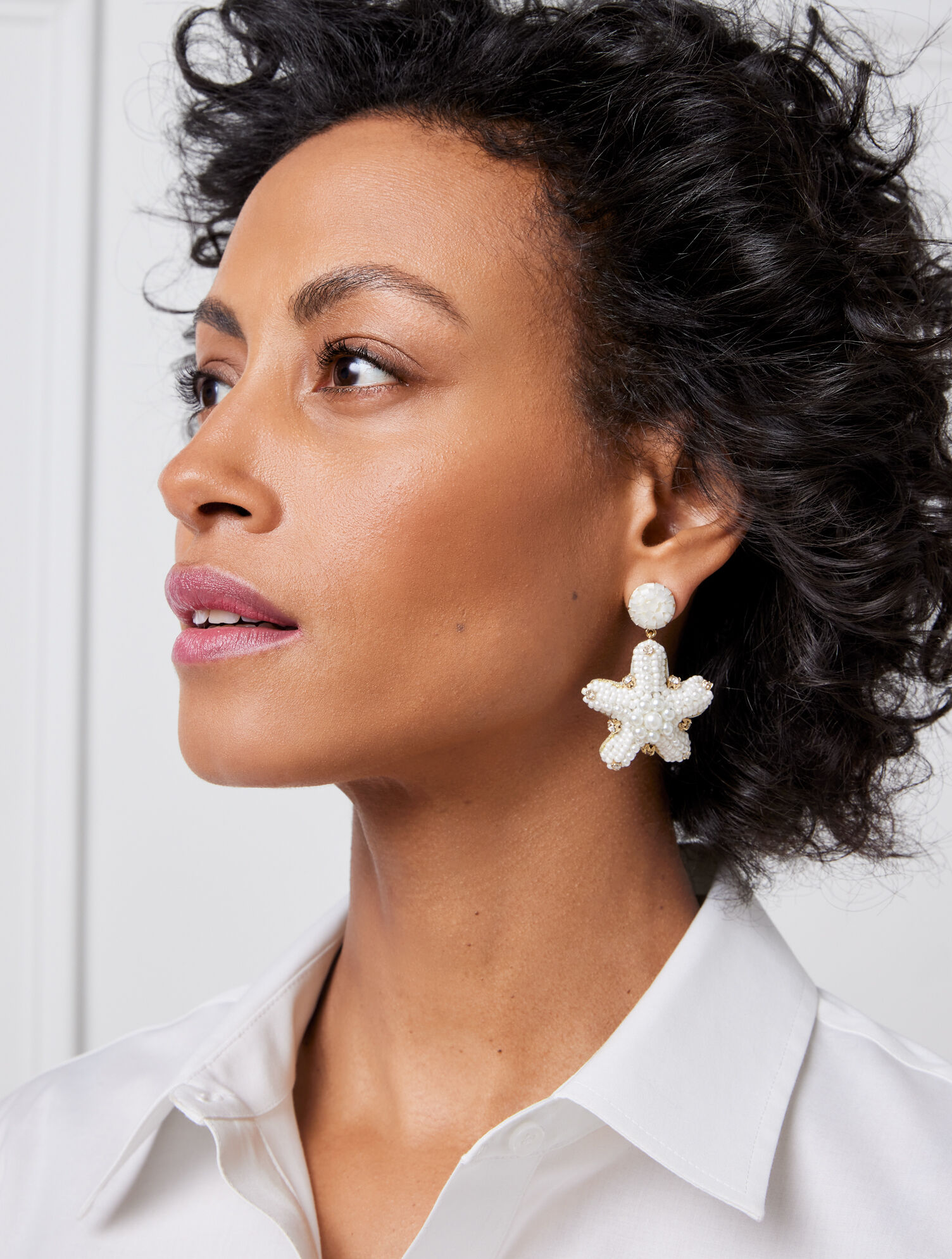 Beaded Starfish Earrings | Talbots